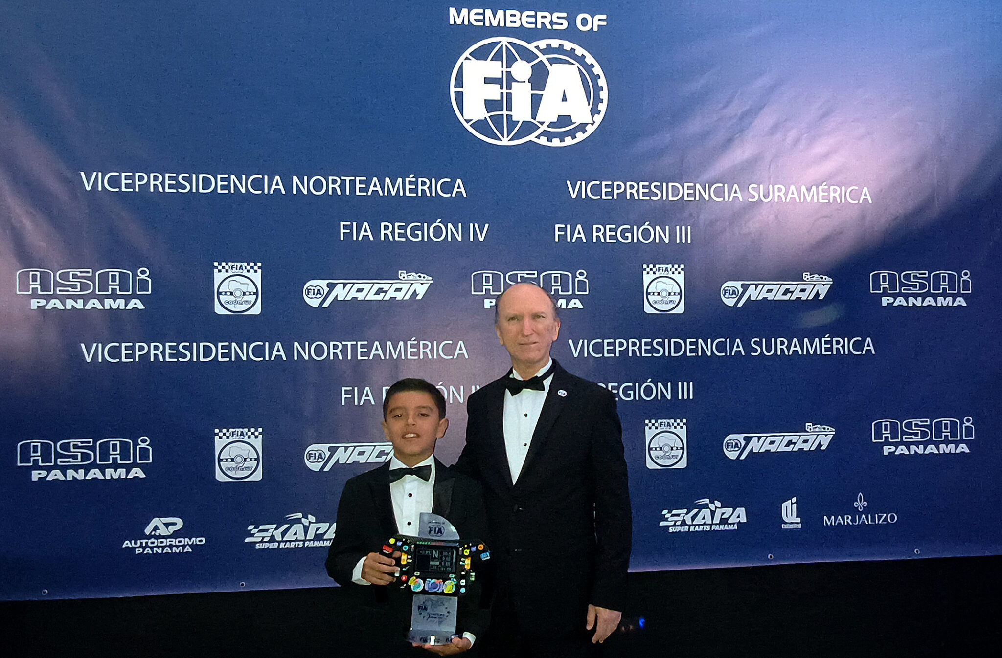 Bruno Miranda fue premiado por la FIA en Panamá - +Motor Chile